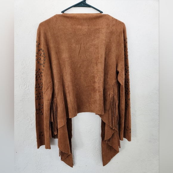 Vocal | Jackets & Coats | Vocal Tan Fringe Womens Jacket | Poshmark